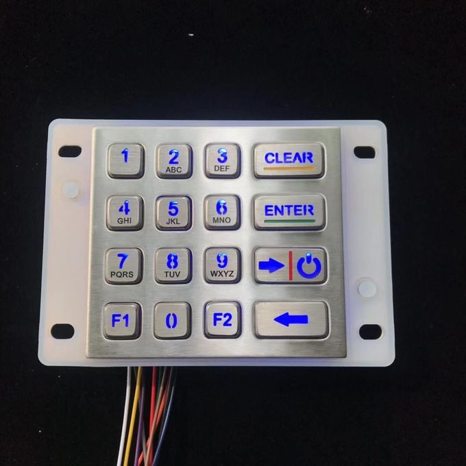 PINPAD Ip67 Waterproof Grade Backlit Numeric Keypad For Self Service ...