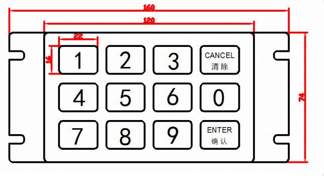 Multi Functional Compact Layout Metal Numeric Keypad With Usb Connector