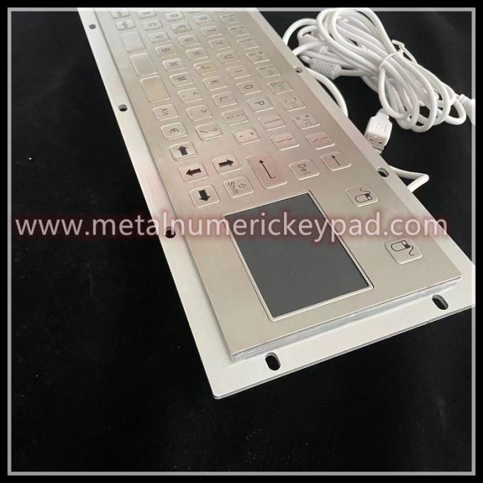 IK07 Metal Industrial Keyboard With Touchpad 304 Stainless Steel